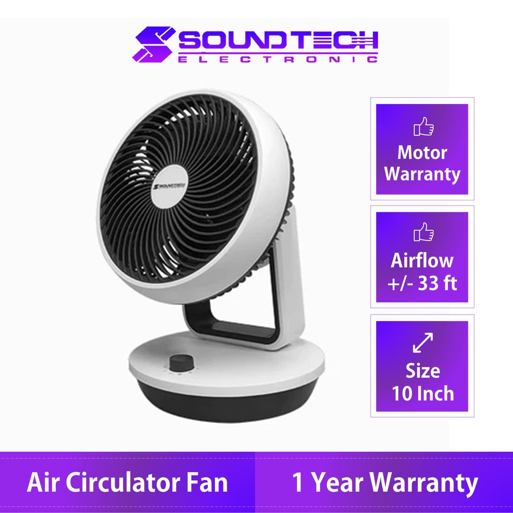 Soundteoh 10 Inch Air Circulation Fan ACF-10 | Stand Fan | Table Fan ...