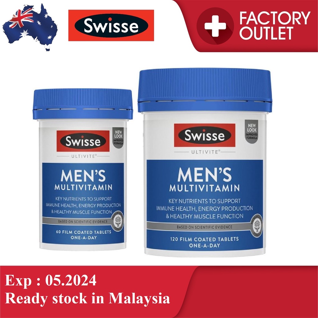 SWISSE Men's Ultivite Multivitamin 60s / 120s tablets | Shopee Malaysia