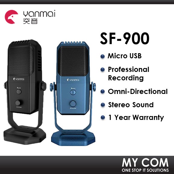 Yanmai SF-900 Anti-shock Condenser USB Studio Microphone With 4 Types ...