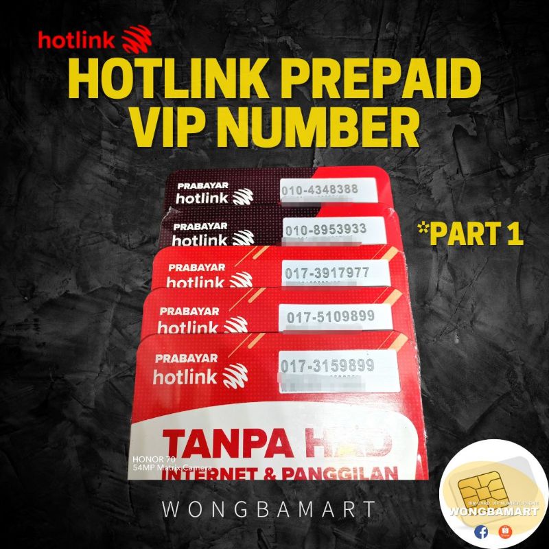 HOTLINK VIP NUMBER Prepaid hotlink sim card vip number (part 1 ...