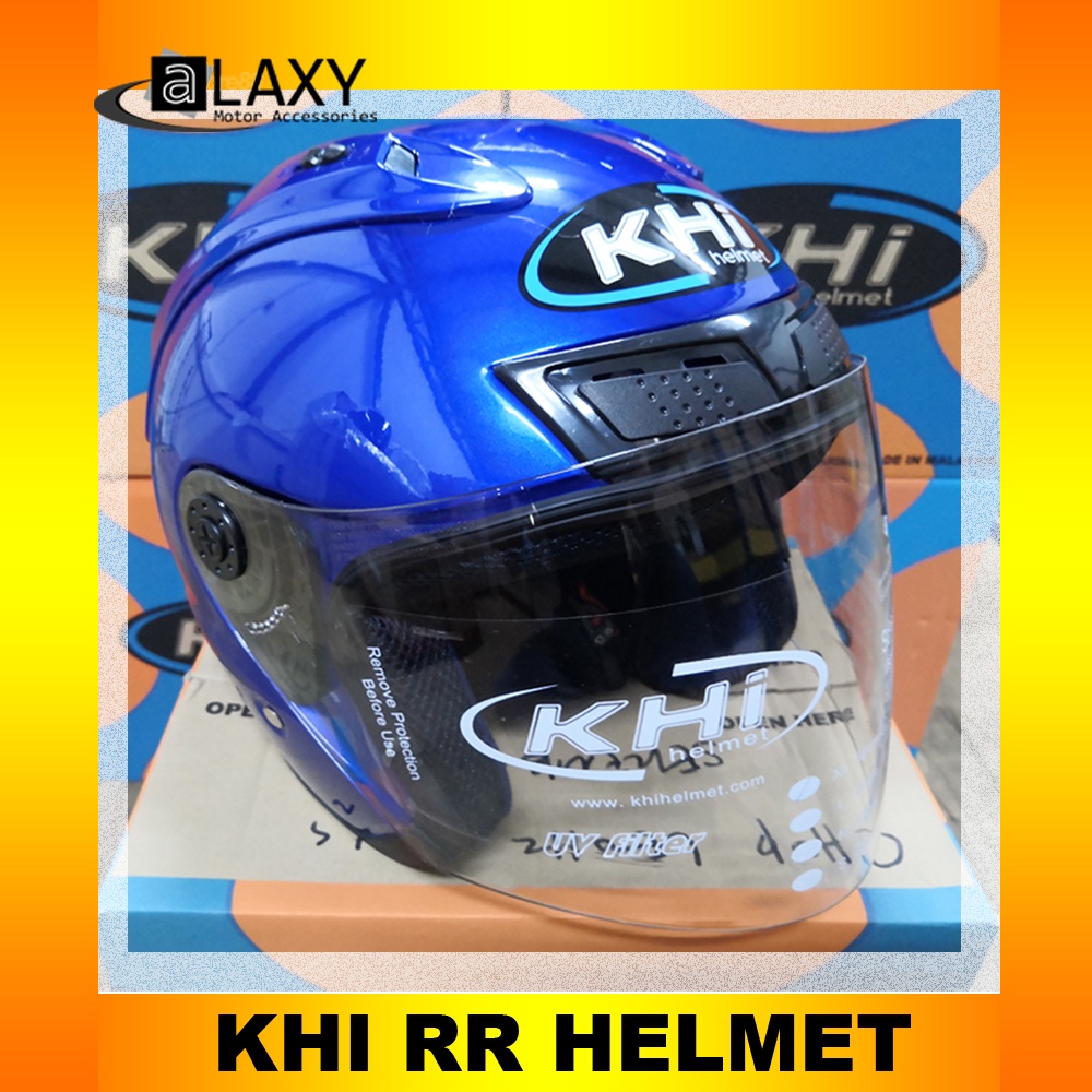 [SIRIM APPROVED] KHI RR HELMET - BLUE COLOR | Shopee Malaysia