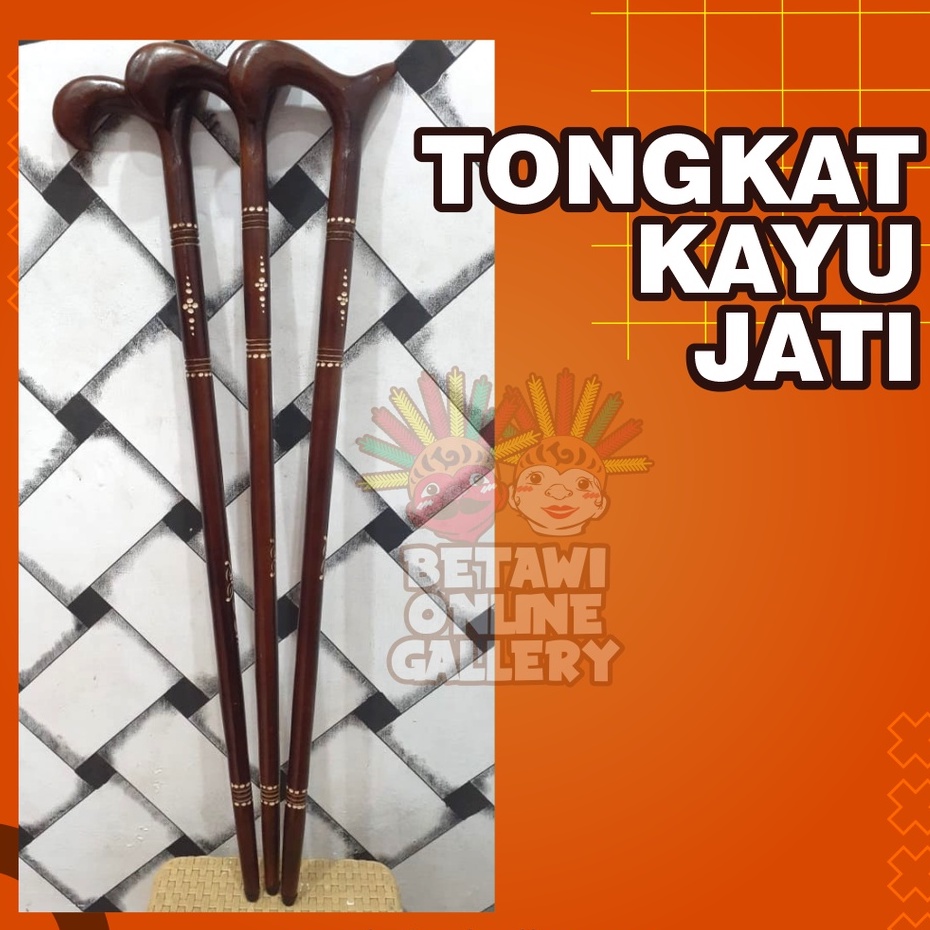 KAYU Teak Wood Stick/Wooden Stick/Walking Stick | Shopee Malaysia