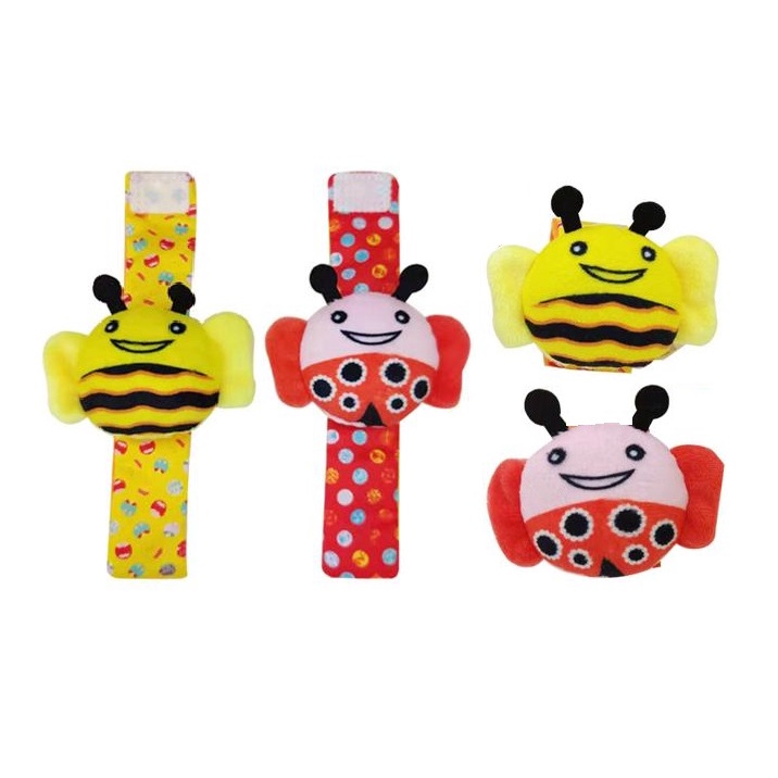 Baby Wrist Rattle - Bug/Bee - 1pcs (Loose) | Shopee Malaysia
