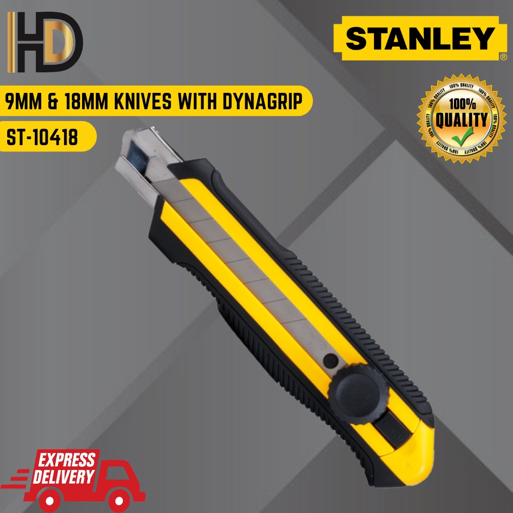 STANLEY DYNAGRIP 18MM Snap Off Knife / STANLEY 10-418 DYNAGRIP 18MM ...