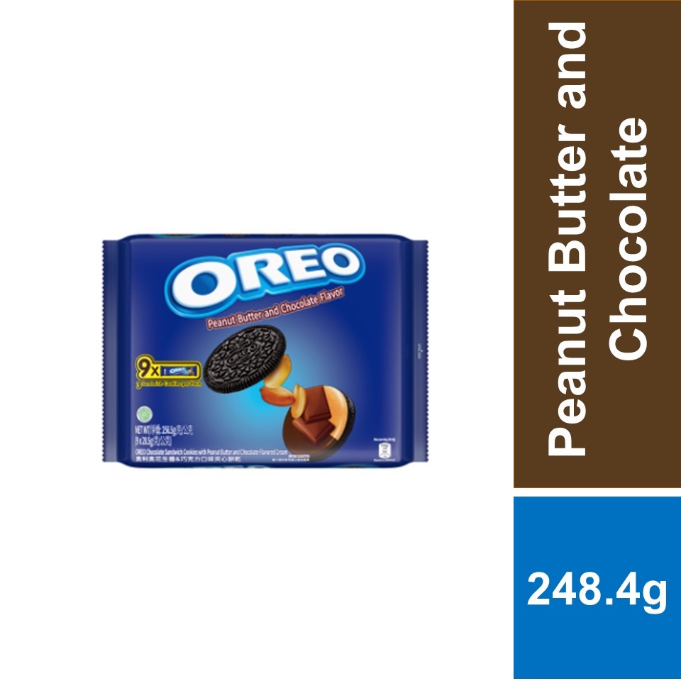 Oreo Peanut Butter & Chocolate Multipack 27.6g x 9s | Shopee Malaysia