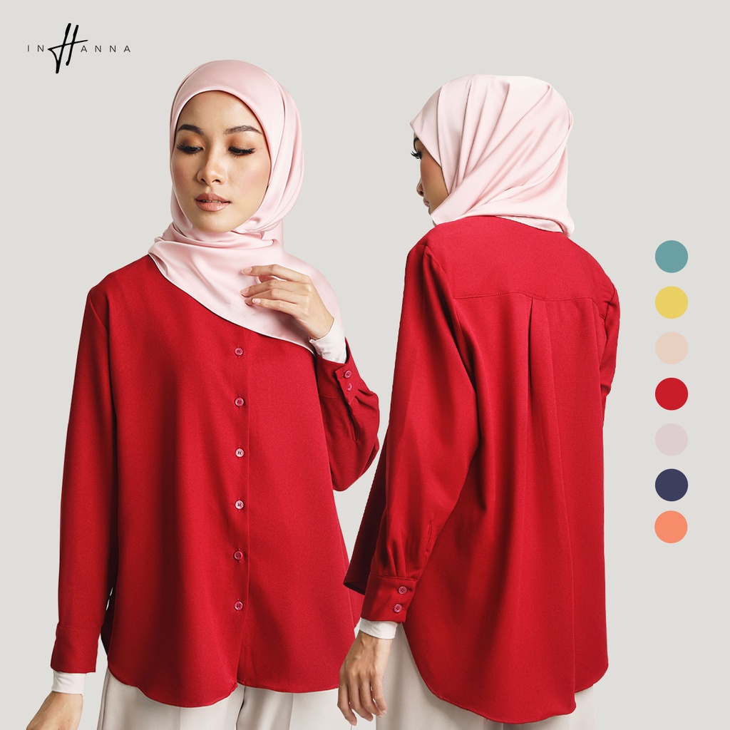 INHANNA BASIC Nia Relaxed Blouse | Shopee Malaysia