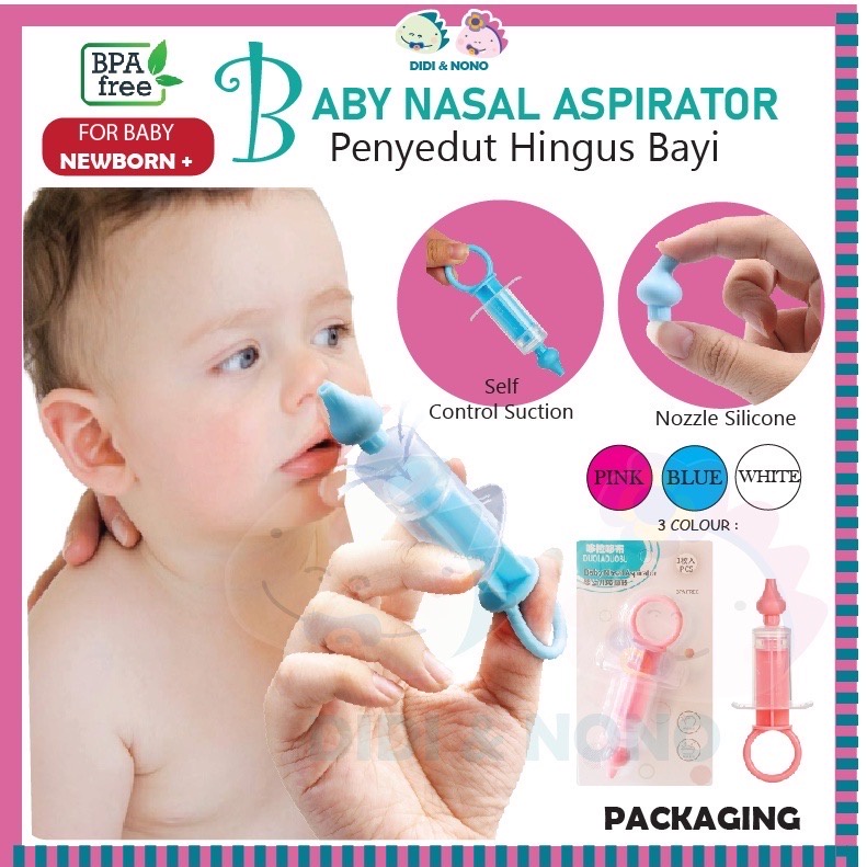 Nasal Aspirator pull Silicone Newborn Baby aSniffing and Sucking Nose ...