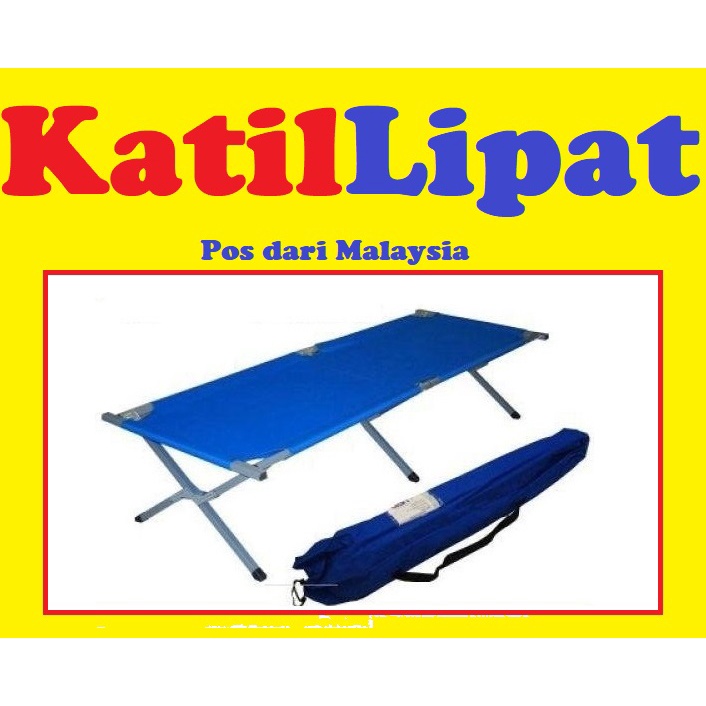 Katil Lipat Kanvas Berkelah Hospital Sleeping Picnic Camp Camping Bed ...