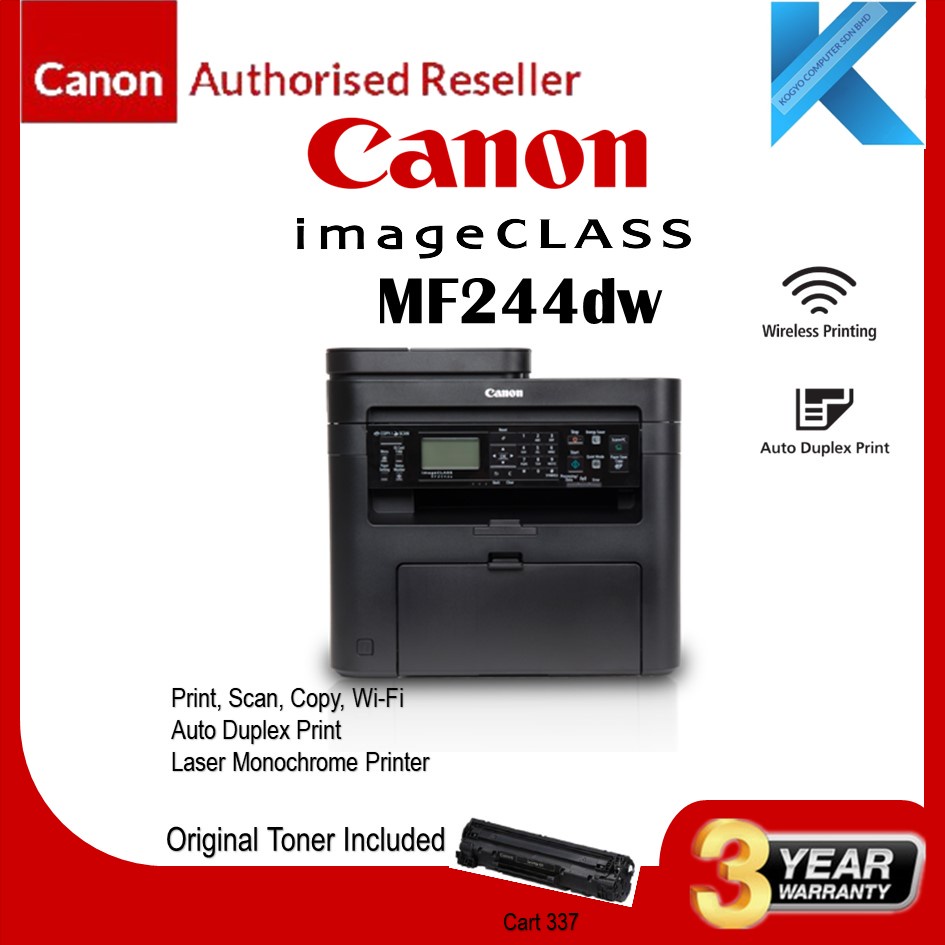 Canon imageCLASS LASER AIO MF244dw Print, Copy, Scan, Duplex *** mf-244dw mf235 mf237w ...