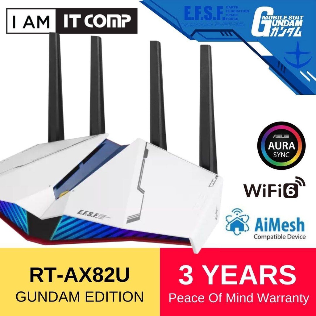 ASUS RT-AX82U GUNDAM EDITION AX5400 (AX82U) Dual Band WiFi 6 Gaming ...