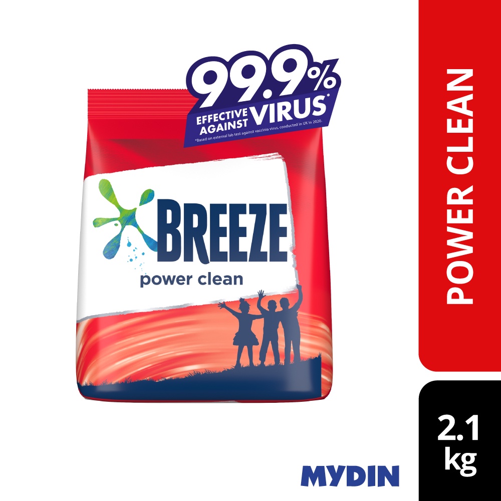 Breeze Detergent Powder Power Clean (2.1kg) | Shopee Malaysia