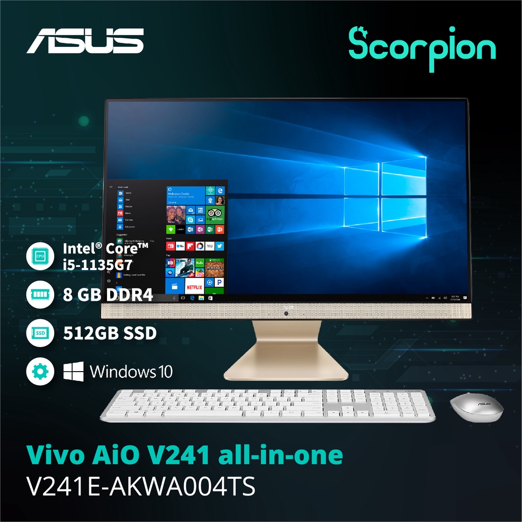 Asus Vivo AIO V241E-AKWA004TS PC | Shopee Malaysia