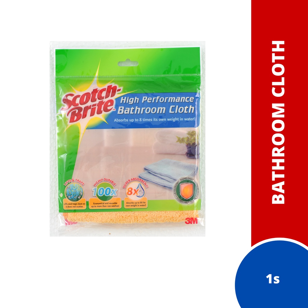3M Scotch-Brite Bathroom Cloth (1s) | Shopee Malaysia