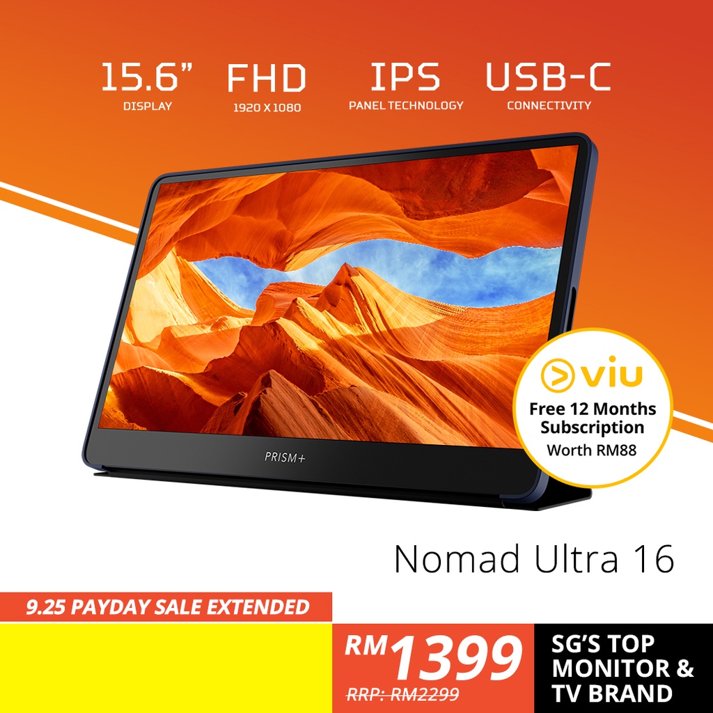 PRISM+ NOMAD ULTRA 16 OLED 15.6 FHD [1920 x 1080] 150% sRGB ...