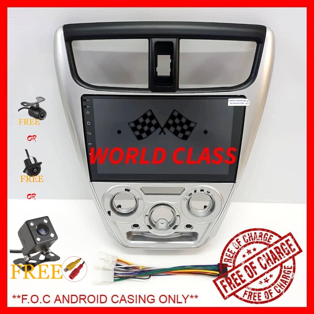 PERODUA AXIA 2014-2022 (SILVER) ANDROID PLAYER 9INCH 2.5D FULL HD ...