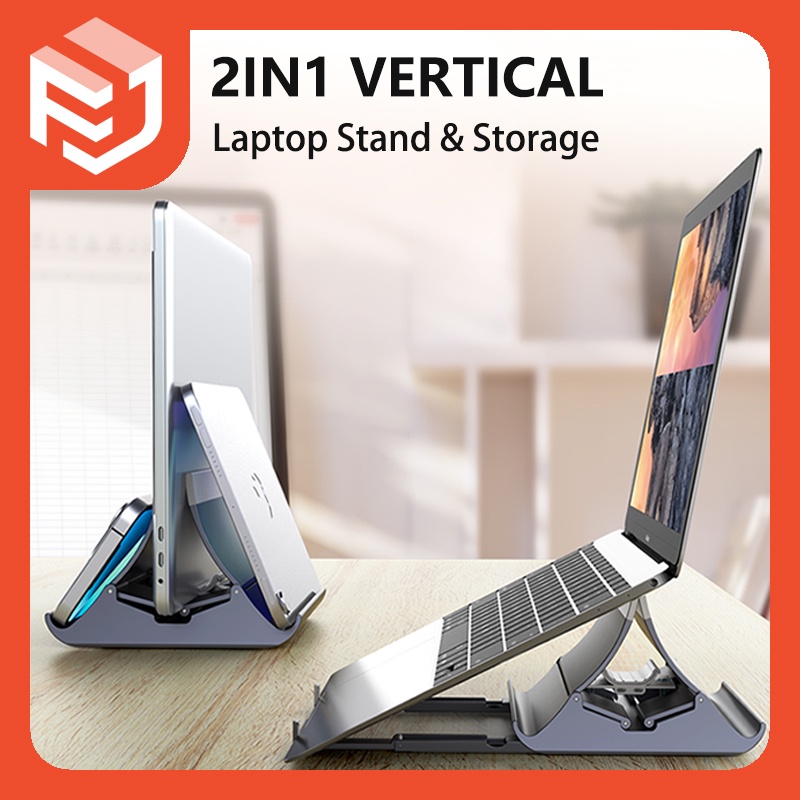 Gravity Auto Locking Vertical LaptopStand Laptop Holder Tablet Storage ...