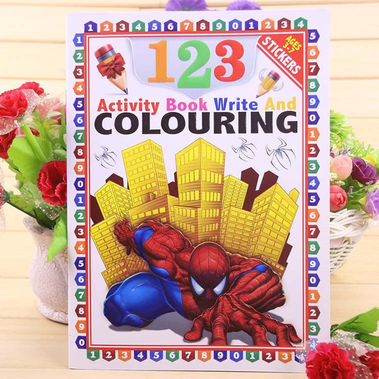 123 Activity Book Write And Colouring Kids Early Learning Books with ...
