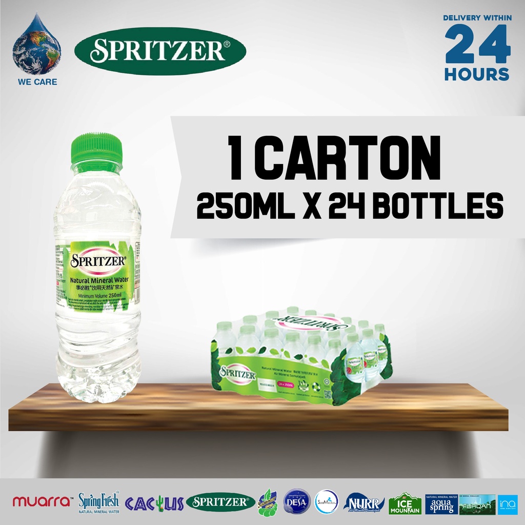 SPRITZER Mineral Water (250ml x 24 Bottles x 1 Carton) | Shopee Malaysia