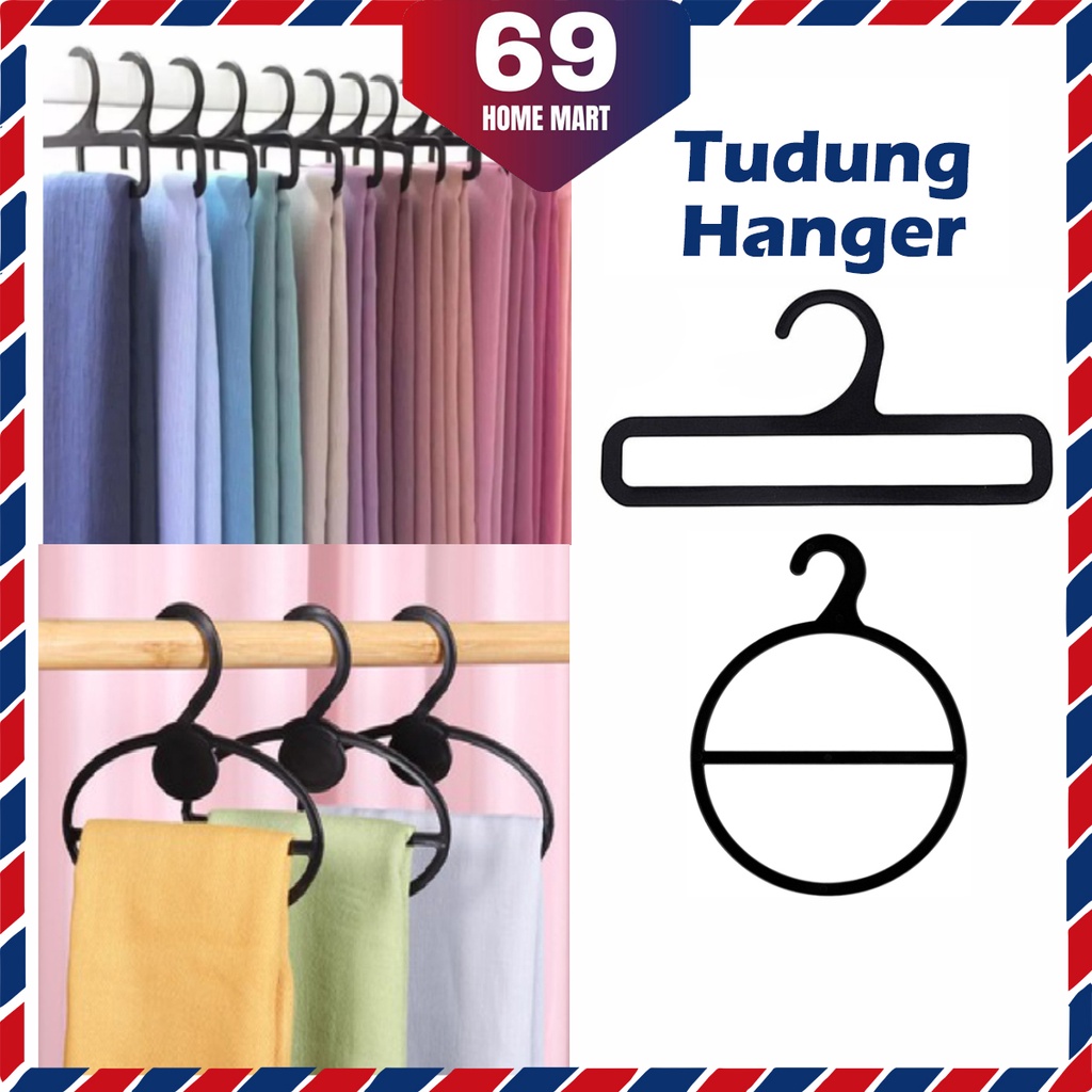Penyangkut Tudung Clothes Hanger Tudung Scarf Hanger Organizer Round ...