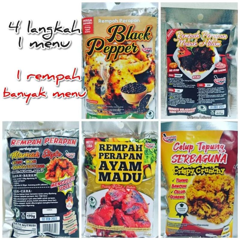 Rempah Masakan Daramedmamak Stylepaste Rempah Ayam Madublack Paper Lada Hitamtepung