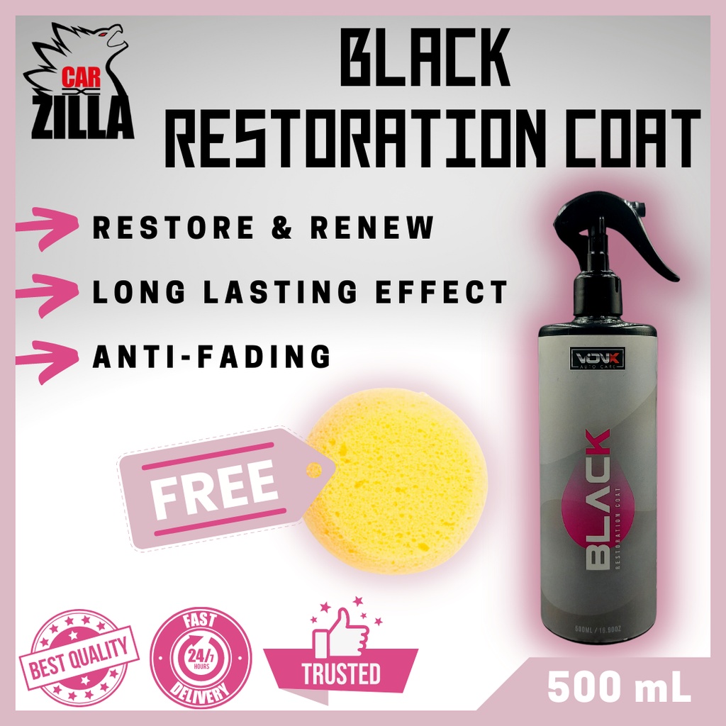VONX Interior Series Black Restoration Coat 500ml | Plastic Restorer ...