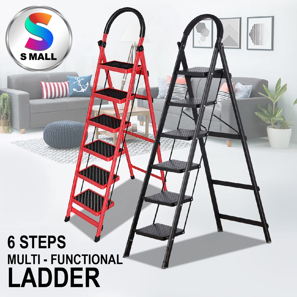 S MALL (6004/6005/6006) 4/5/6 WIDE STEPS FOLDING LADDER (Color can not ...