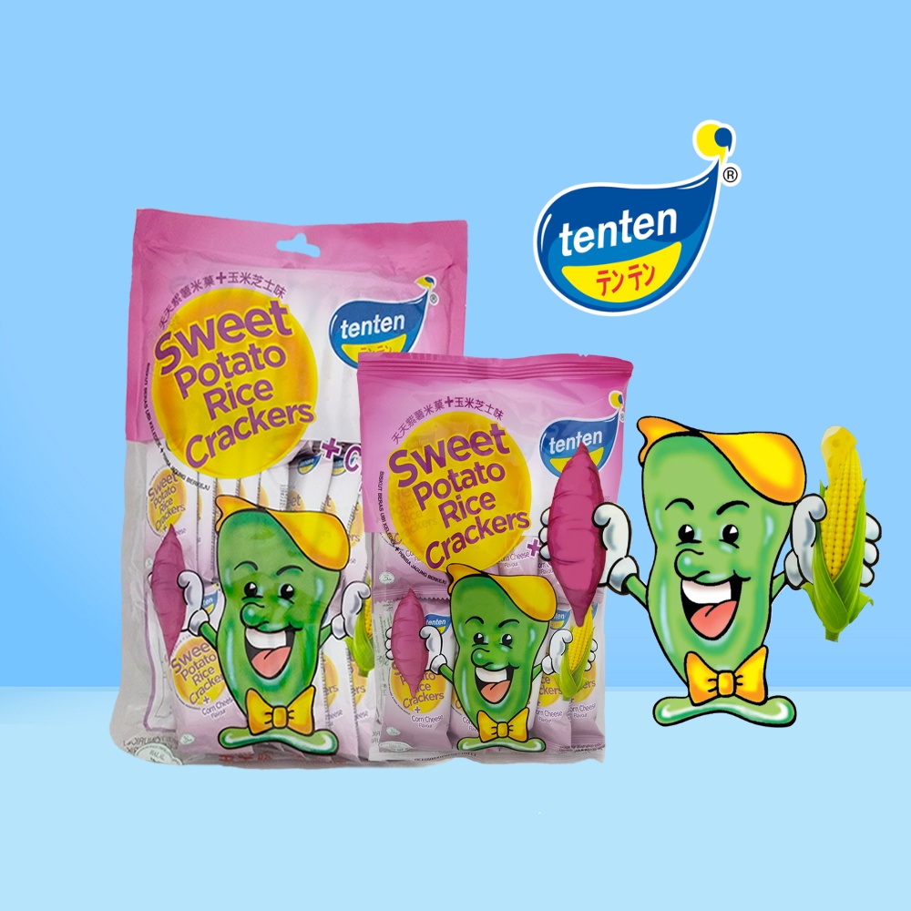 Ten Ten Sweet Potato Rice Crackers Corn Cheese Flavour | Shopee Malaysia