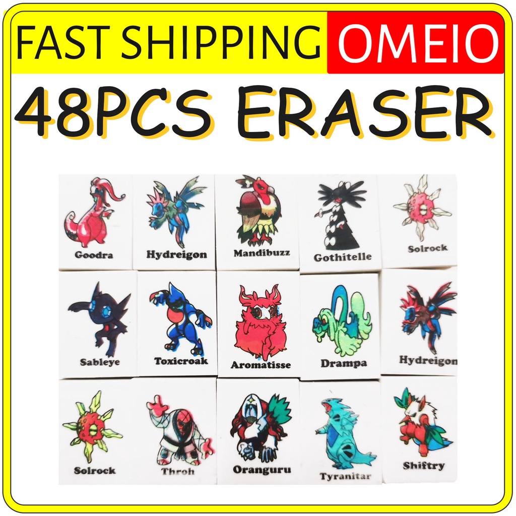 Pokemon Collection Ancient Type Pokemon Flags Eraser Education Eraser ...