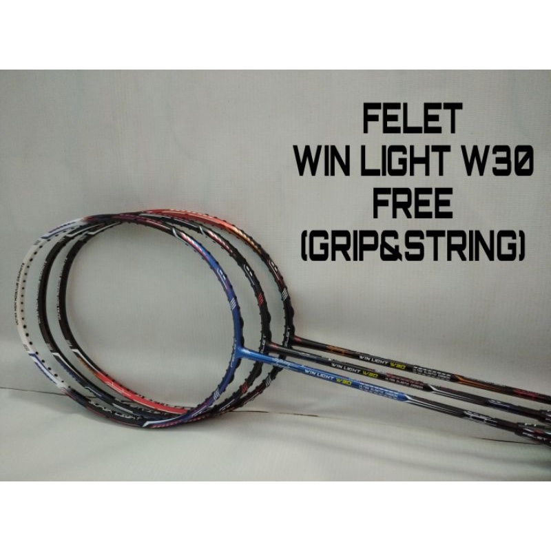 Racket FELET WIN LIGHT W30 (FREE GRIP&STRING) 100% ORIGINAL | Shopee ...