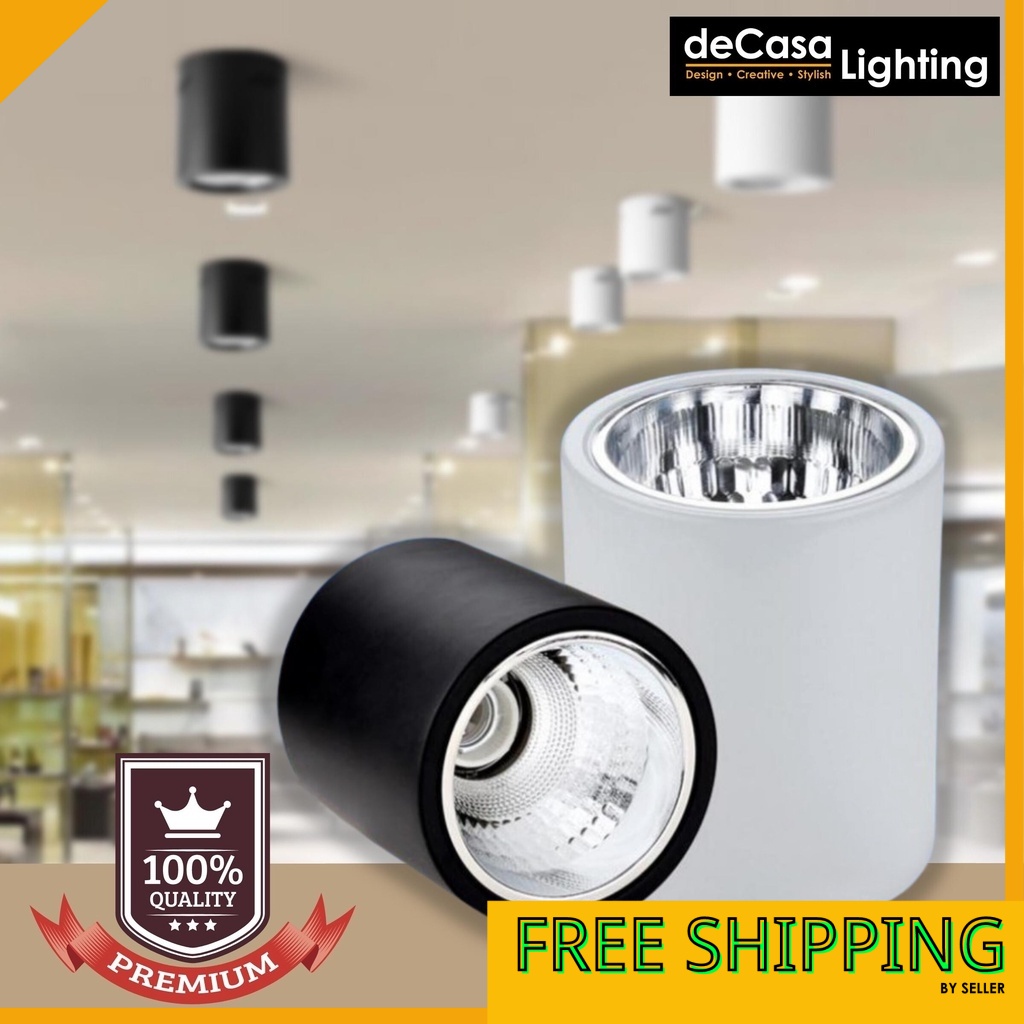 Decasa Lighting NSB Round Surface Mounted Downlight Casing Milo Tin ...