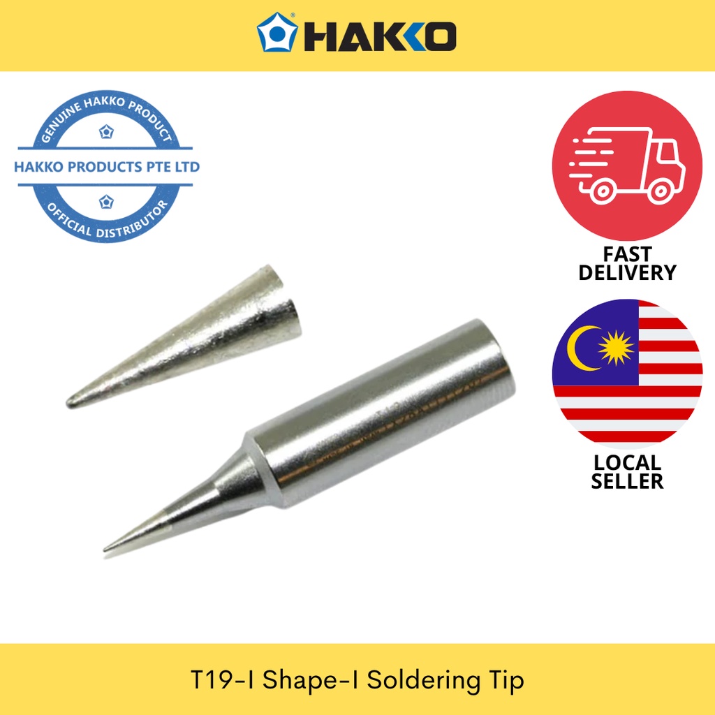 HAKKO Soldering Tip T19-I Shape-I Sharp Conical Tip | Hakko Products T19 Replacement Soldering ...