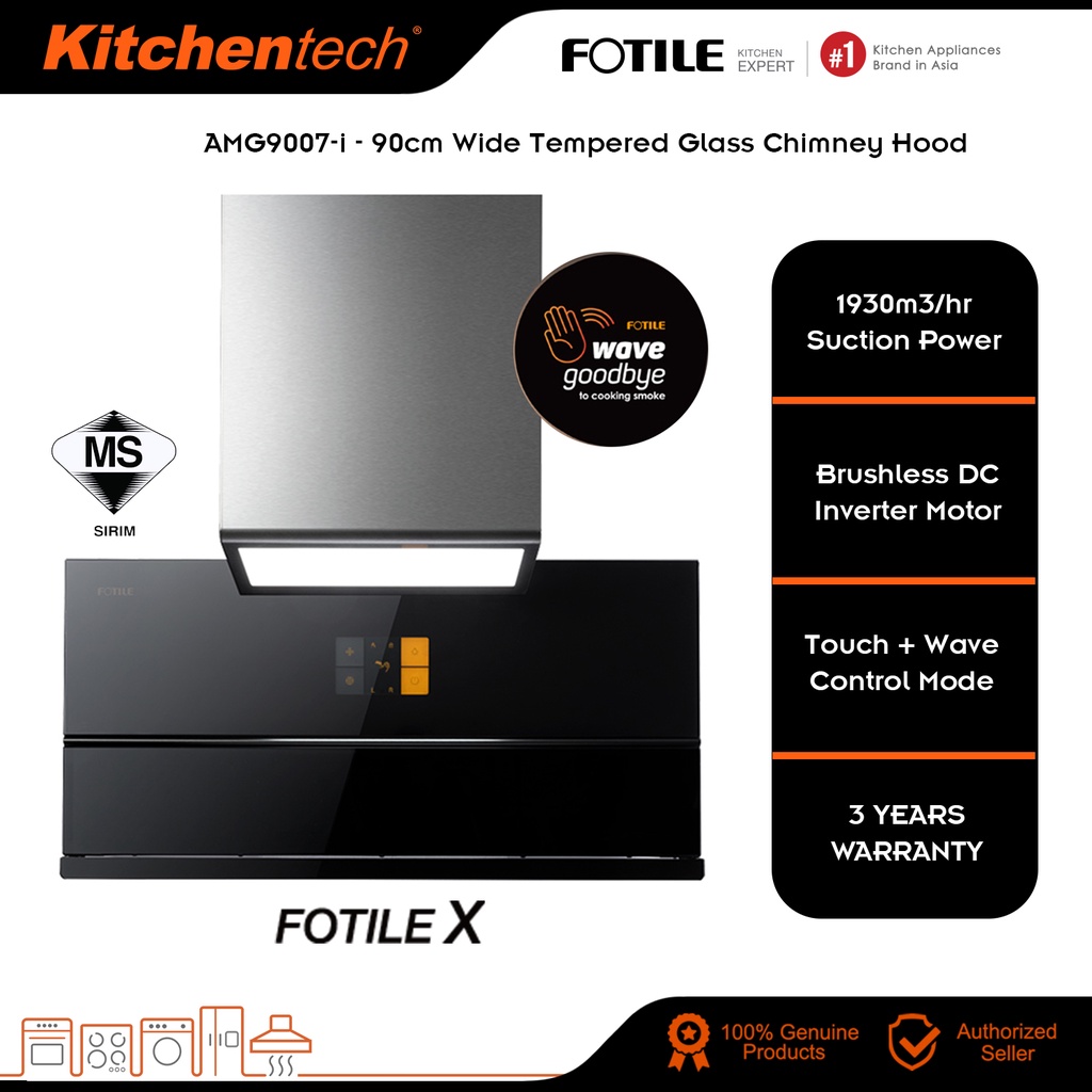 Fotile AMG9007-i Fotile X Brushless DC Inverter Motor with Touch + Wave ...