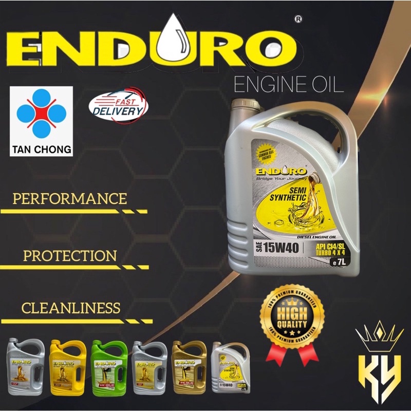 TANCHONG ENDURO 15W40 CI4/SL 7L SEMI SYNTHETIC ENGINE OIL | Shopee Malaysia