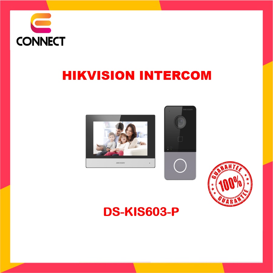 HIKVISION DS-KIS603-P Video Intercom Villa Door Station Bundle | Shopee ...