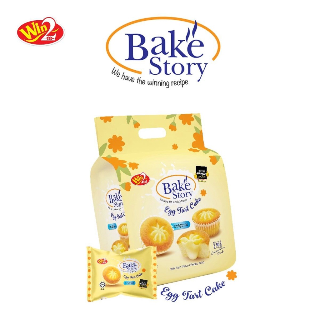 Win Win Bake Story Egg Tart Cake Original 10X20G | Shopee Malaysia