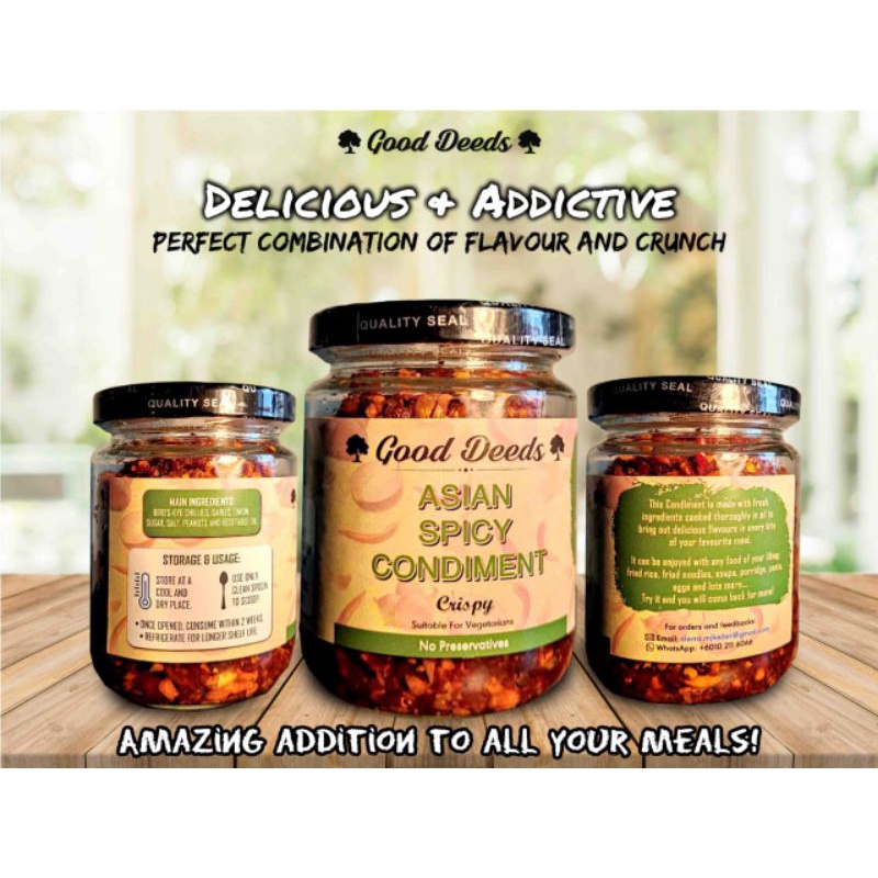 [Ready Stock] Asian Spicy Condiment | Crispy | Chilli Garlic Crisp ...