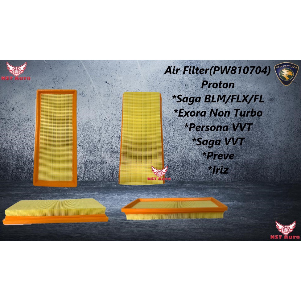 Air Filter(PW 810704)For Proton Saga BLM/FLX/FL / Exora Non Turbo ...