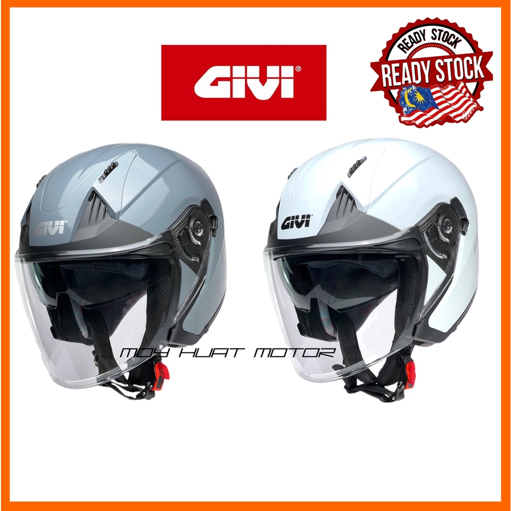 #READY STOCK#GIVI M35.0 SCUDO DOUBLE VISOR OPEN FACE HELMET - WITH ECE R2206 QUALITY 35.0 ...