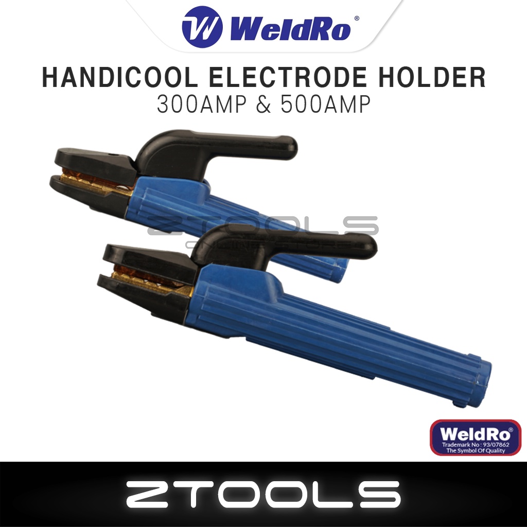 WeldRo 300AMP & 500AMP Welding Holder | Heavy Duty Electrode Holder for ...