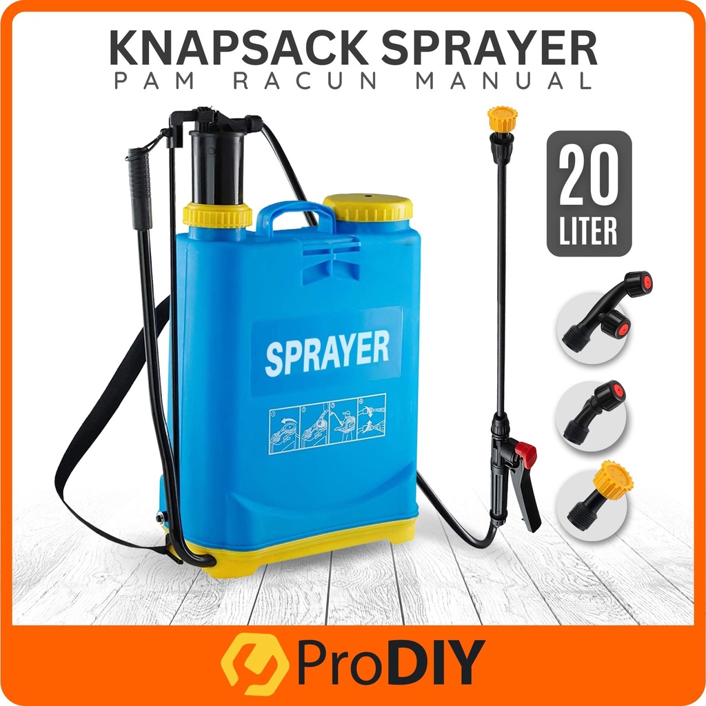 PRODIY 20 Litre Knapsack Sprayer Pam Racun Manual Pum Racun Pump Racun ...