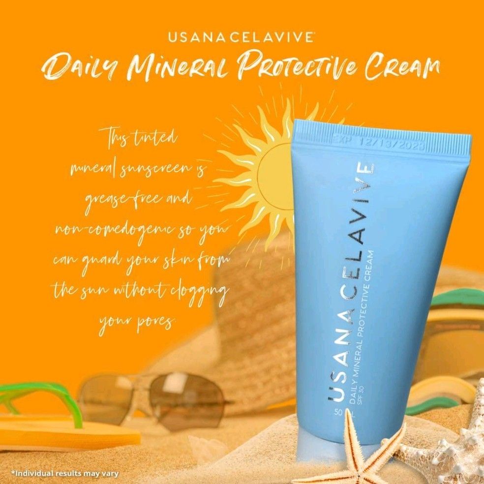 USANA Celavive Daily Mineral Protective Cream spf30 (50ml) | Shopee ...