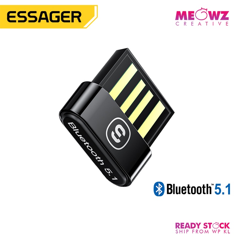 Essager Ultra Mini USB Bluetooth 5.1 Adapter Support Gaming Controller ...