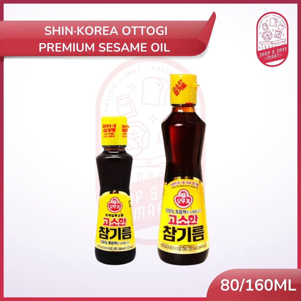 SHIN KOREA Ottogi Premium Sesame Oil Bottle ( Size: 80ml / 160ml ...