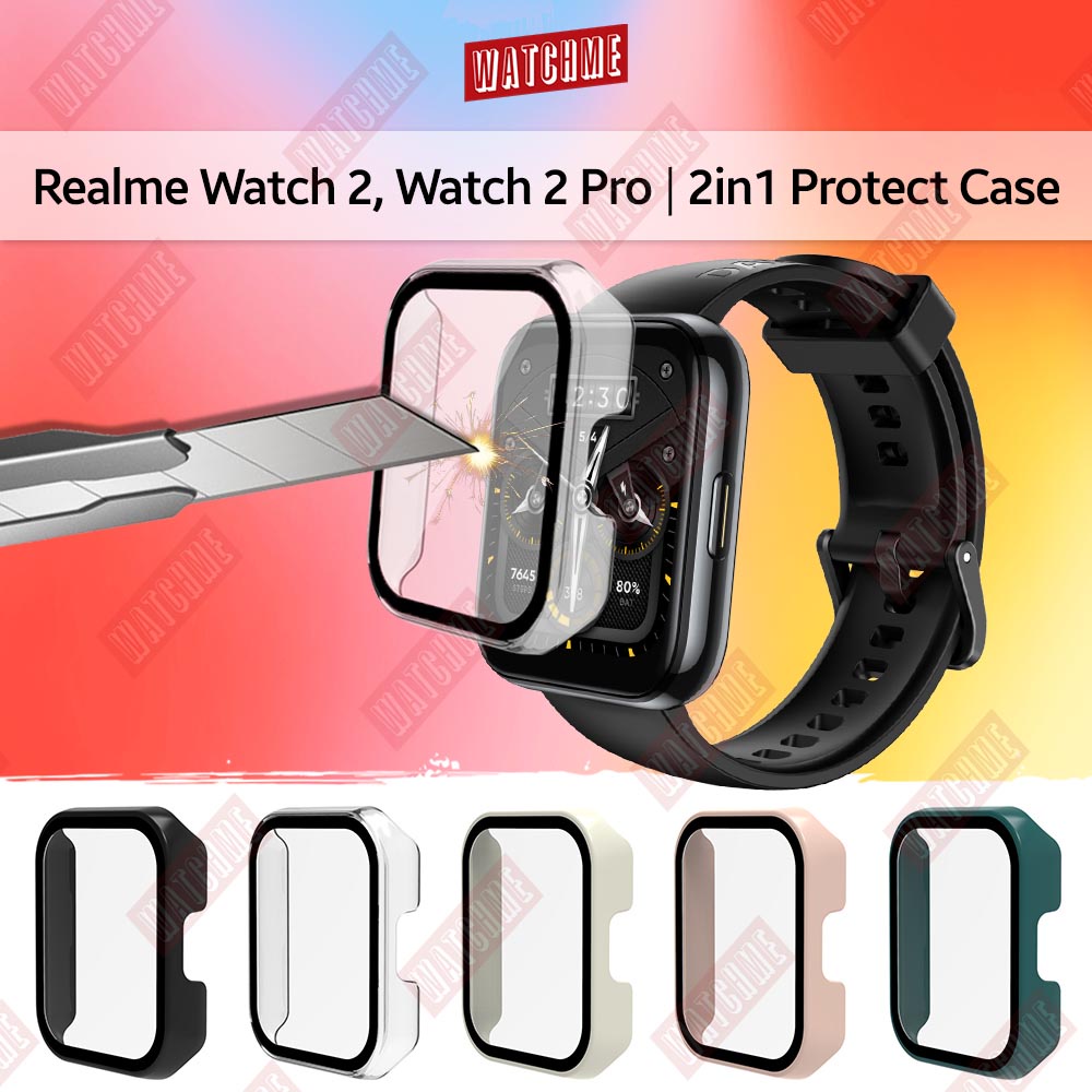 Realme Watch 2, Watch 2 Pro Protector Case, 2in1 Hard Casing With ...