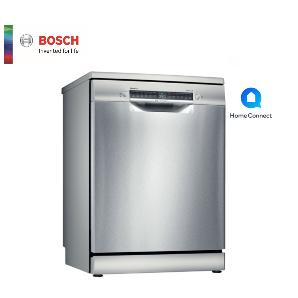 Bosch Series 4 Freestanding Dishwasher Stainless Steel Lacquered ...