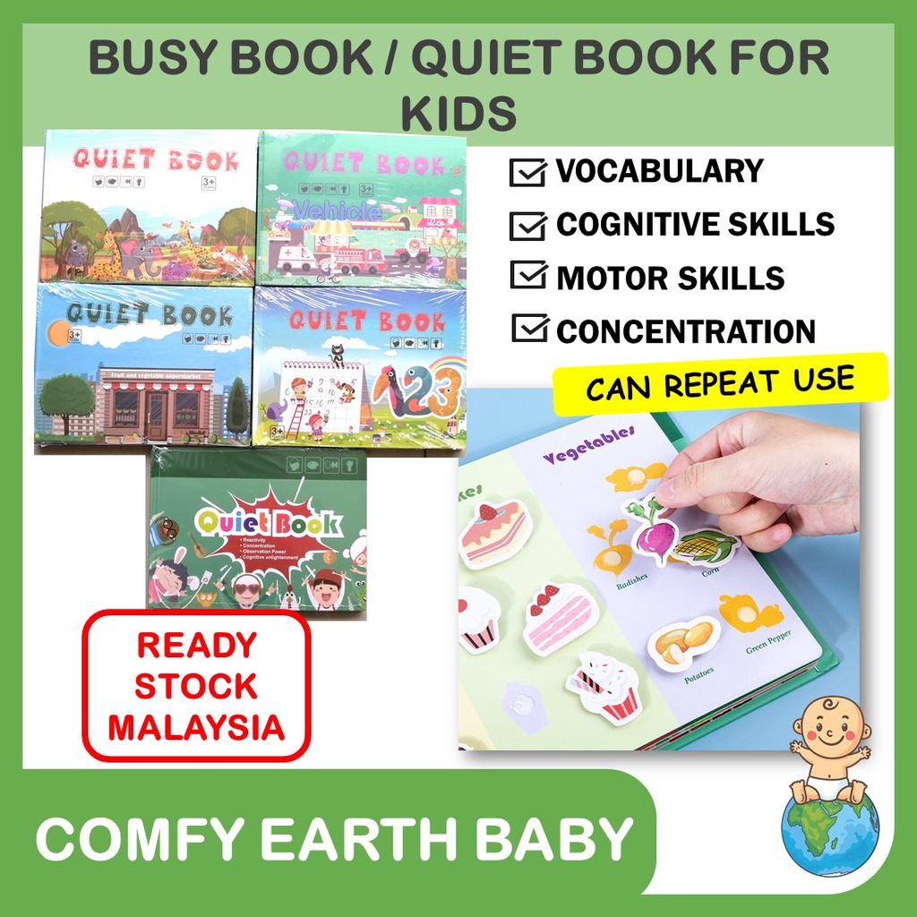 Quiet Book For Kids Busy Book Children Book Early Learning Toys ...