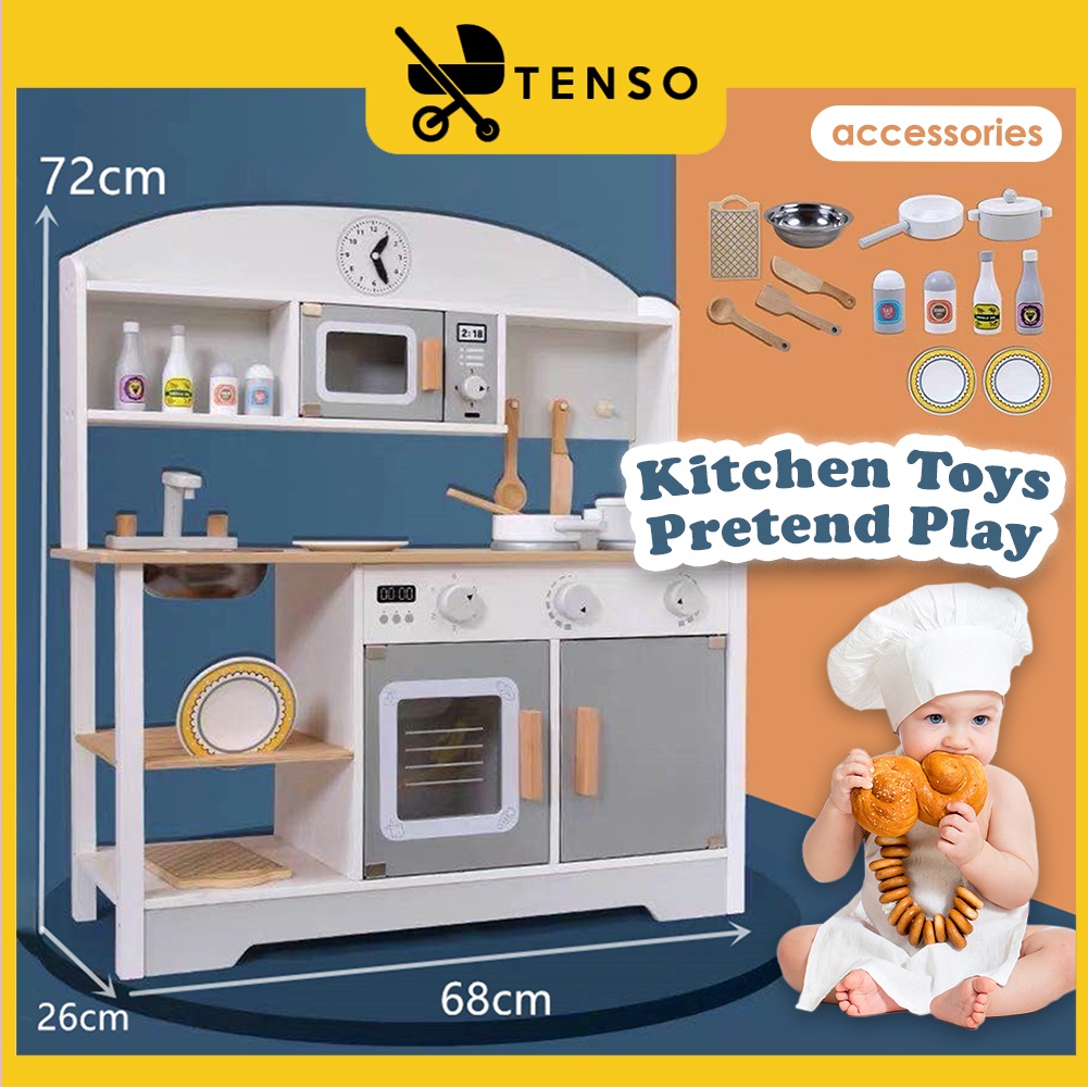 TKB-25 Japanese design Kitchen Toys Pretend Play Kids Kitchen Wooden ...