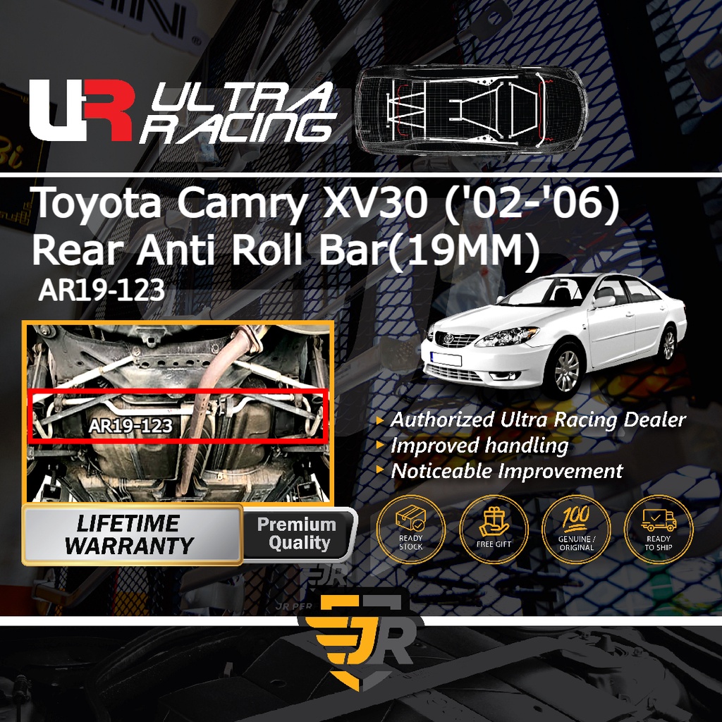 Ultra Racing Safety Bar Toyota Camry XV30 2.4 Rear Anti Roll Bar Rear ...