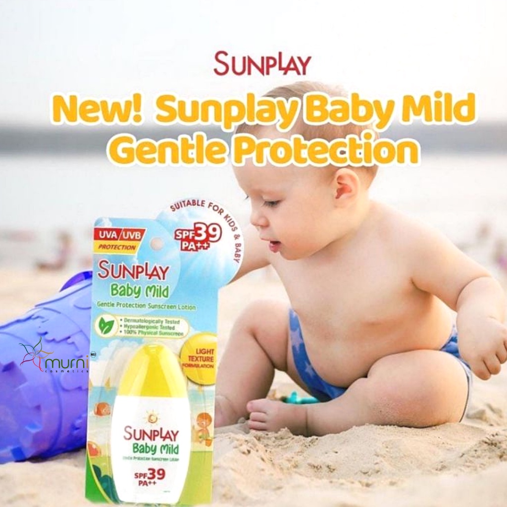 Sunplay BABY MILD SUNSCREEN LOTION SPF39 PA++ UVA / UVB 30GR | Shopee ...
