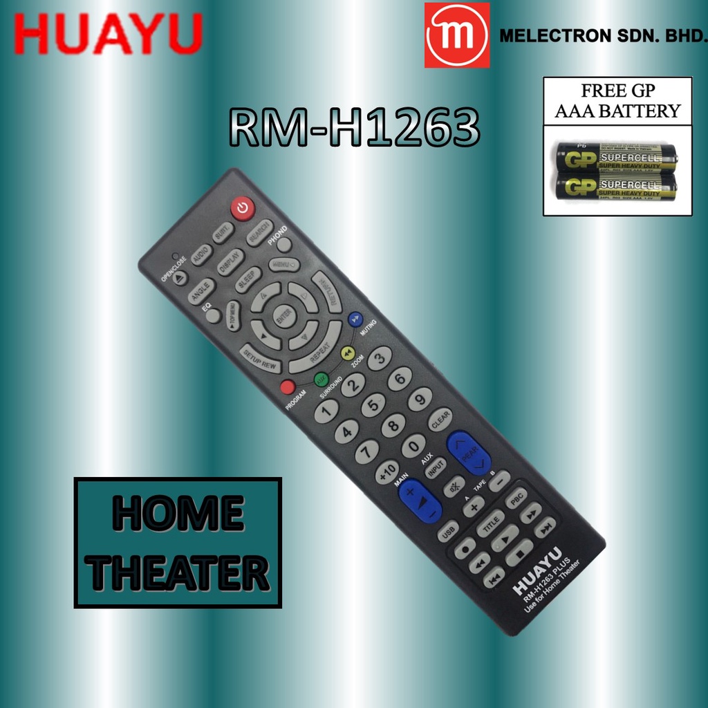 HUAYU Home Theater Remote Control (RM-H1263) | Shopee Malaysia